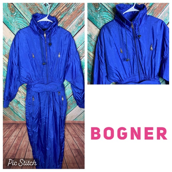 Bogner | Jackets & Coats | Vintage Blue Bogner Nylon Retro Snow Ski ...